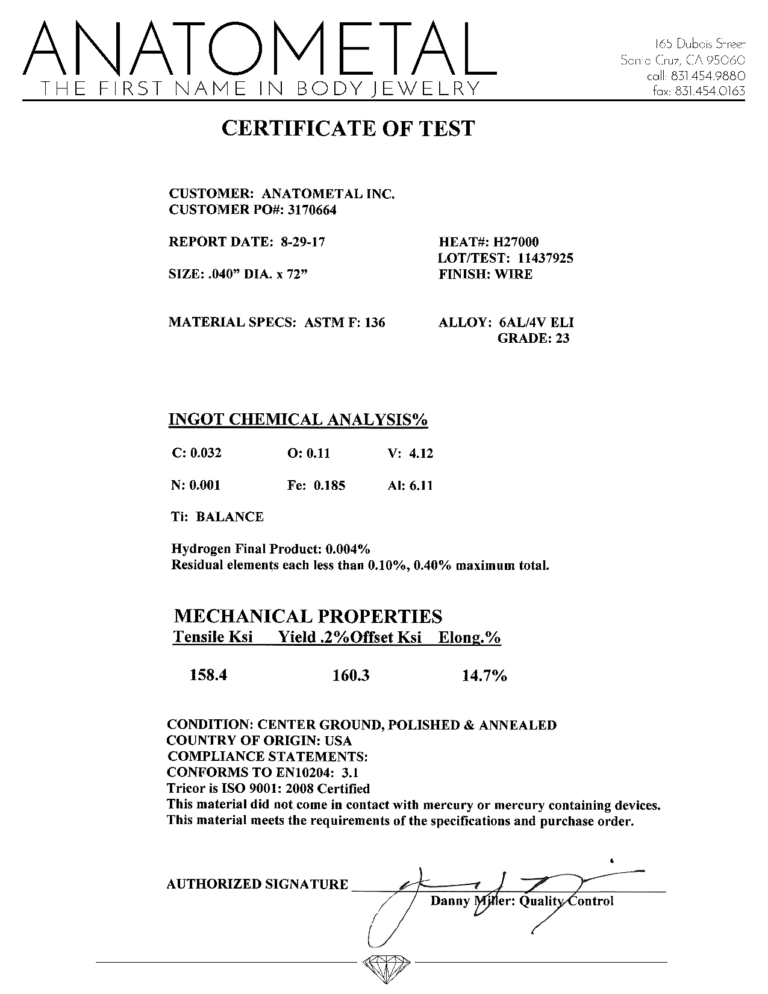 Mill Certificates & Material Data Safety Sheets – Australasian United ...